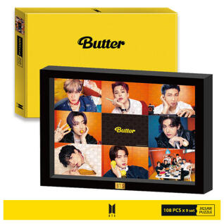 POOM | BTS 버터 직소퍼즐 108피스 9종 BUTTER 액자세트