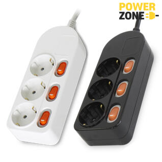 POOM | 개별스위치 3구 멀티탭 5M 16A