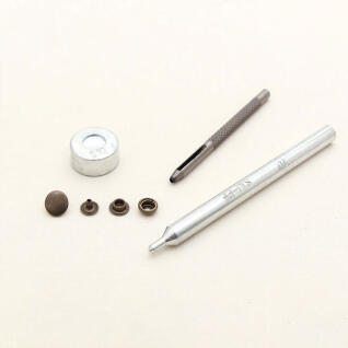 POOM | 소잉데일리]도트 단추 10mm 기구 3종 세트 금속