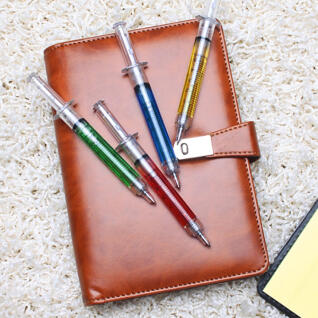 POOM | 팬시 주사기 볼펜 10p세트 필기용품
