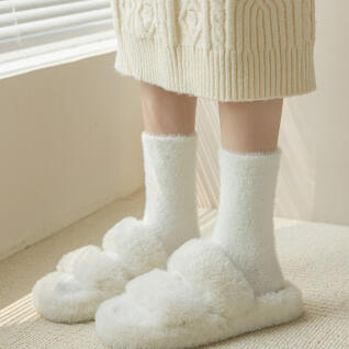 POOM | [5켤레set] 로바토 솜털 중목 수면 양말