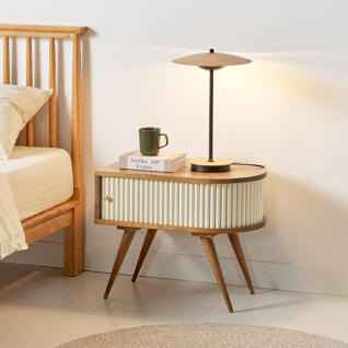 POOM | PR 템바보드 슬라이딩 원목 600 협탁