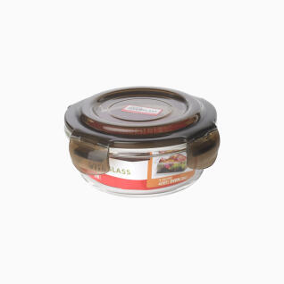 POOM | 프리모 오븐글라스 밀폐용기 원형 400ml