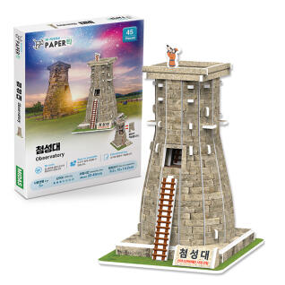 POOM | 45피스 우드락 입체퍼즐 - 첨성대