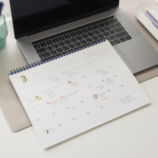 POOM | 바이풀디자인_세컨 플래너_A4 와이드 월간 2022