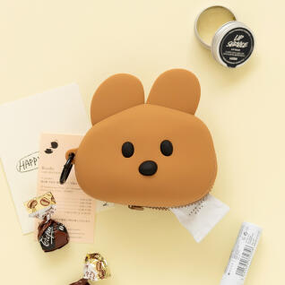 POOM | Romane 코지 베어 미니 실리콘 파우치