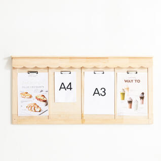 POOM | 피터 A3 클립형 4칸 게시판