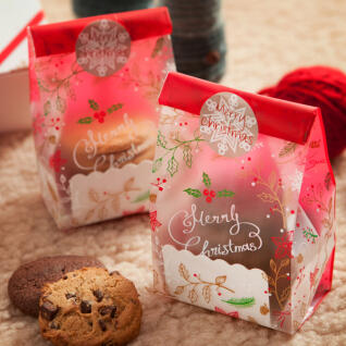 POOM | 크리스마스 쿠키포장세트 (포인세티아/10set)