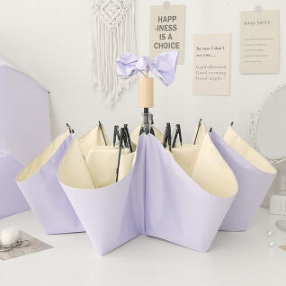 POOM | UV차단 멜로우 투톤 3단 자동우산