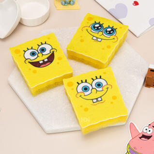 POOM | 레토 스폰지밥 수세미 3P 홀더 세트