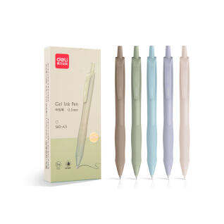 POOM | 델리 모던 파스텔 젤 중성 블랙 젤펜 0.5mm