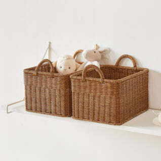 POOM | PP 라탄 바스켓 ver.2 베이직 손잡이 S