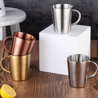 POOM | 손이 안뜨거운 304스텐레스 이중 진공컵 (골드)