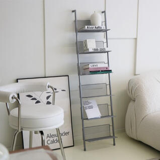 POOM | CD 매거진 무광 스틸 선반