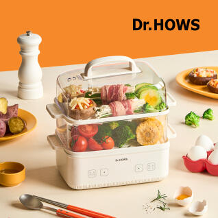 POOM | 닥터하우스 셰프 대용량 멀티 2단 전기 계란찜기 4L