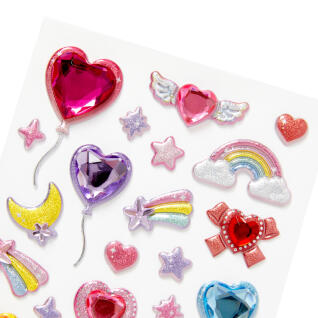 POOM | 하트풍선 큐빅스티커 (04012115)