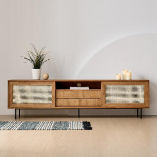 POOM | 플랜데코 코디 라탄 2000 TV 거실장