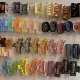 POOM | 유광 컬러 무광 매트 헤어 집게핀 ver.1