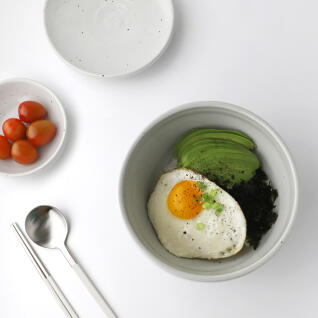 POOM | 핸드메이드 담 1인 원형 면기세트 3P