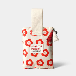 POOM | Strap pouch _스마일 플라워