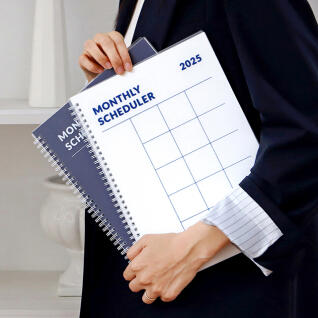 POOM | 2025 기본 A4 먼슬리 스케줄러 (날짜형 월간)