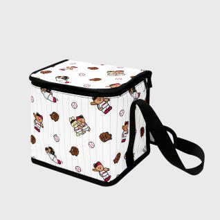 POOM | [어프어프XLG트윈스]BASEBALL FRIENDS PATTERN-WHITE(보냉백)