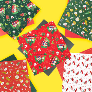 POOM | 크리스마스 패턴지(25x25 10장)