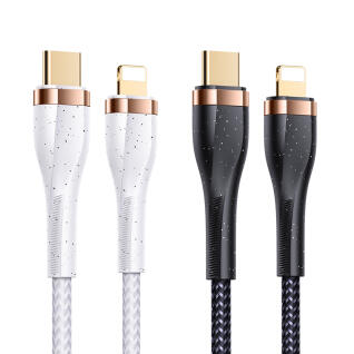 POOM | C타입 to 8핀 20W PD 고속 충전/데이터 케이블 1.2m