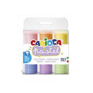 POOM | CARIOCA 까리오까 템페라 파스텔 물감 25ml 6색 세트