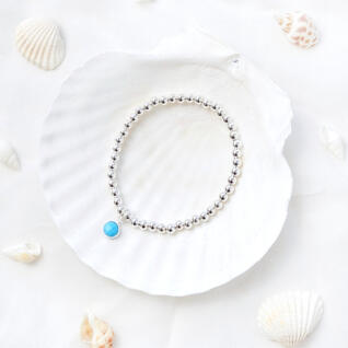 POOM | 925실버 은볼 탄생석 팔찌 만들기 DIY키트 (3mm)