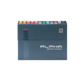 POOM | 알파 디자인마카 36색 set