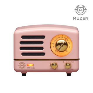 POOM | 뮤젠 OTR 메탈 FM라디오 블루투스 스피커(블러쉬핑크)