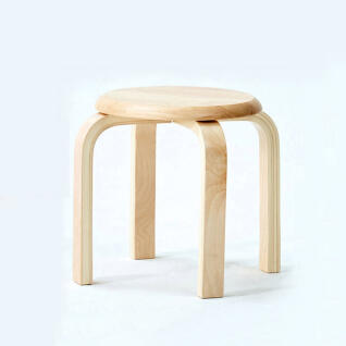 POOM | 원형 원목 스툴 (26cm) (네츄럴)