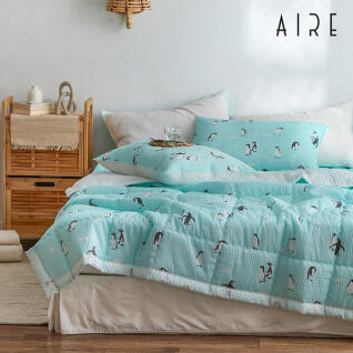 POOM | [단독특가] 비니부 민트 여름 차렵 이불세트(SS)