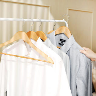 POOM | 프리미엄 원목옷걸이 10P