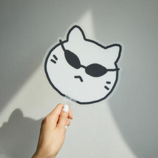 POOM | PP부채 (소) 힙한고양이 (26028128)