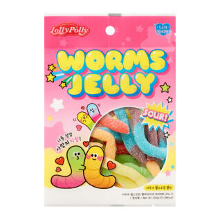POOM | 사우어 웜스모양 젤리100g (24010045)