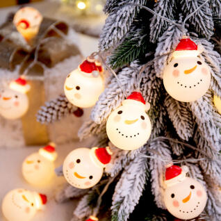 POOM | 40구 LED 눈사람 가랜드 전구(웜색/6M)