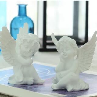 POOM | 미니어처 미니어쳐 피규어 화이트 천사 2P세트