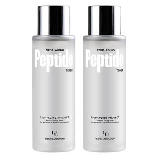 POOM | [W.피부연구소] 스탑에이징 펩타이드 토너 250ml x2