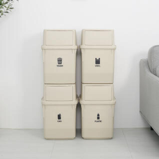 POOM | 내츄럴 분리수거함 35L 4P