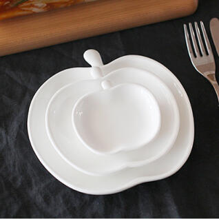 POOM | 로코 화이트 사과접시 3P