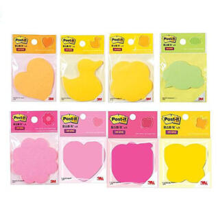 POOM | 3M 포스트잇 강한점착용 모양 노트 [00031883]