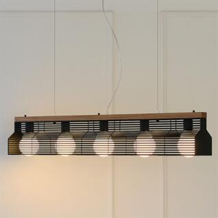 POOM | [LED] 블라인드5등 펜던트-블랙