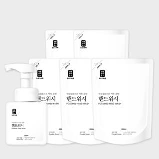 POOM | 핸드워시 250ml + 리필 200ml x 5개