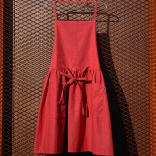 POOM | 프릴 앞치마 red