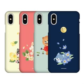 POOM | 시로앤마로 수채화 슬림핏 하드 케이스 갤럭시S10