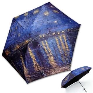 POOM | 차광률99.9% 암막명화5단미니양산-고흐-론강의 별밤