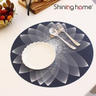 POOM | 연꽃원형 실리콘 식탁매트 1P