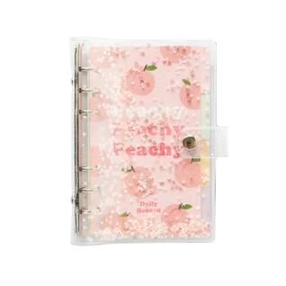POOM | peachy PVC 스팽글 6공 다이어리커버 (A6) (04009866)
